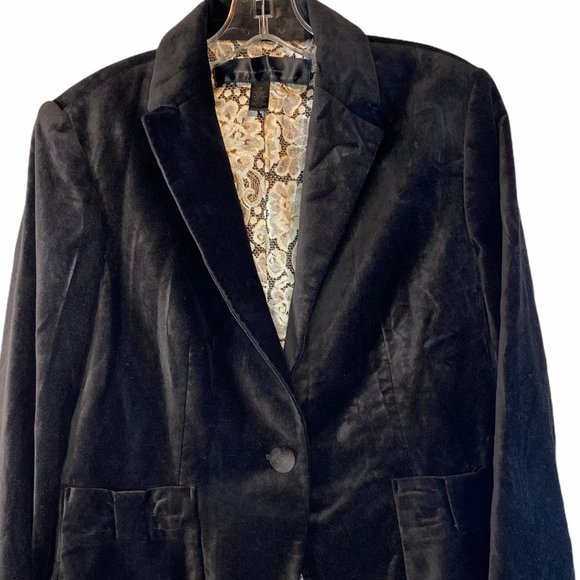 Apostrophe | Jackets & Coats | Apostrophe Chocolate Brown Velvet Blazer ...